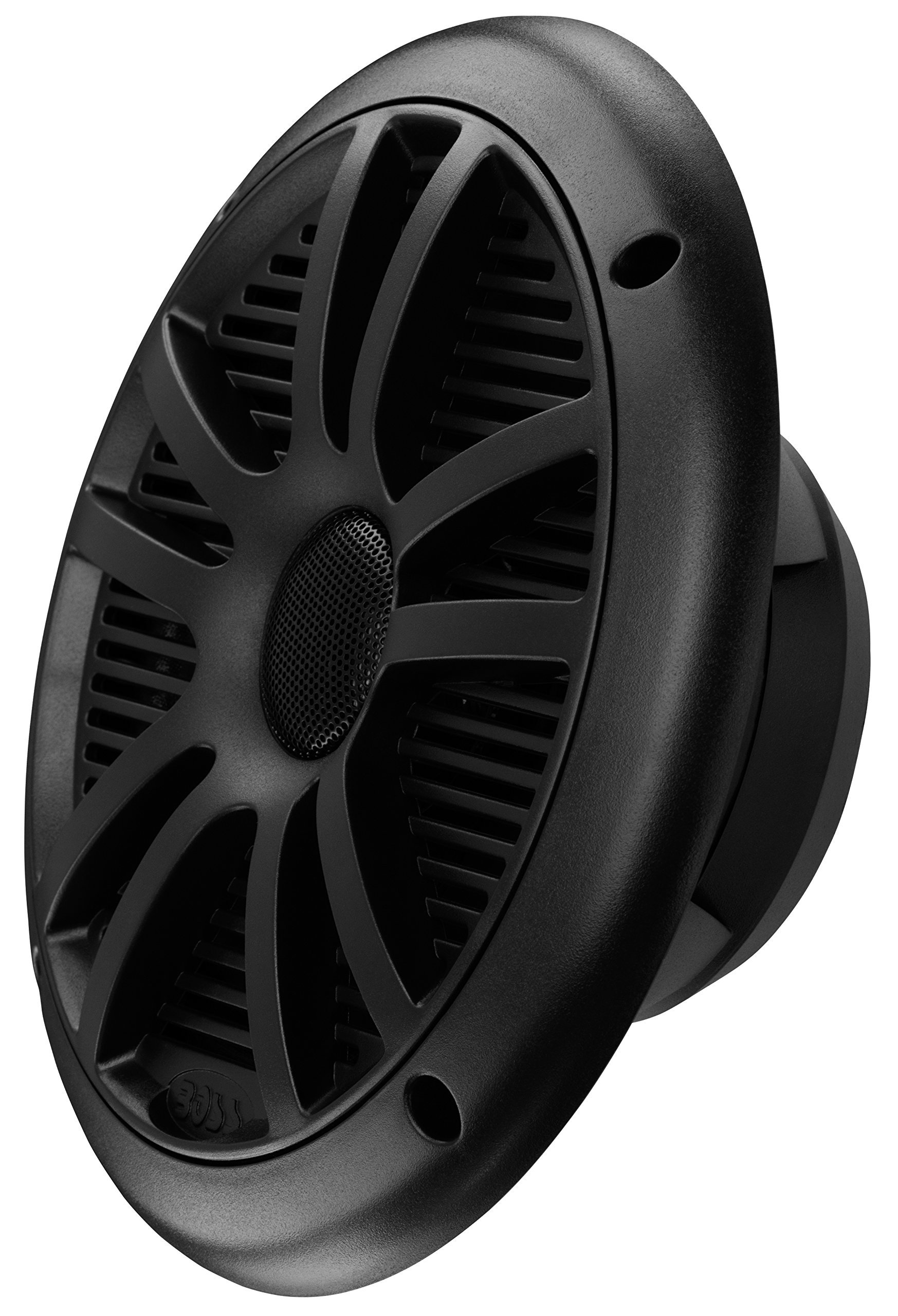 BOSS Audio Systems MR6B 6.5 inch Marine Stereo Boat Speakers - 180 Watts (pair), 2 Way, Full Range, Tweeters, Coaxial, Weatherproof, Sold in Pairs