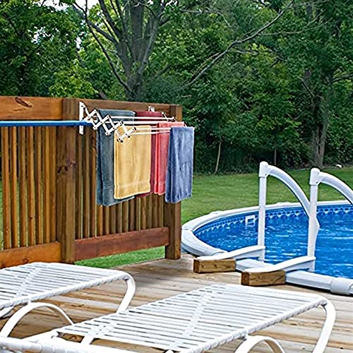 EAFTOS Laundry Racks for Drying Clothes Wall Mounted Space Saver Space-Saving Foldable Great Room, Bathroom, Utility Area Indoor/Outdoor Rack