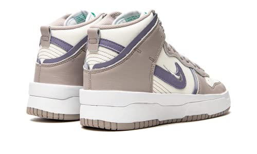 Nike Women's Dunk High Rebel Sneaker, Sail/Iron Purple-college Grey, 9