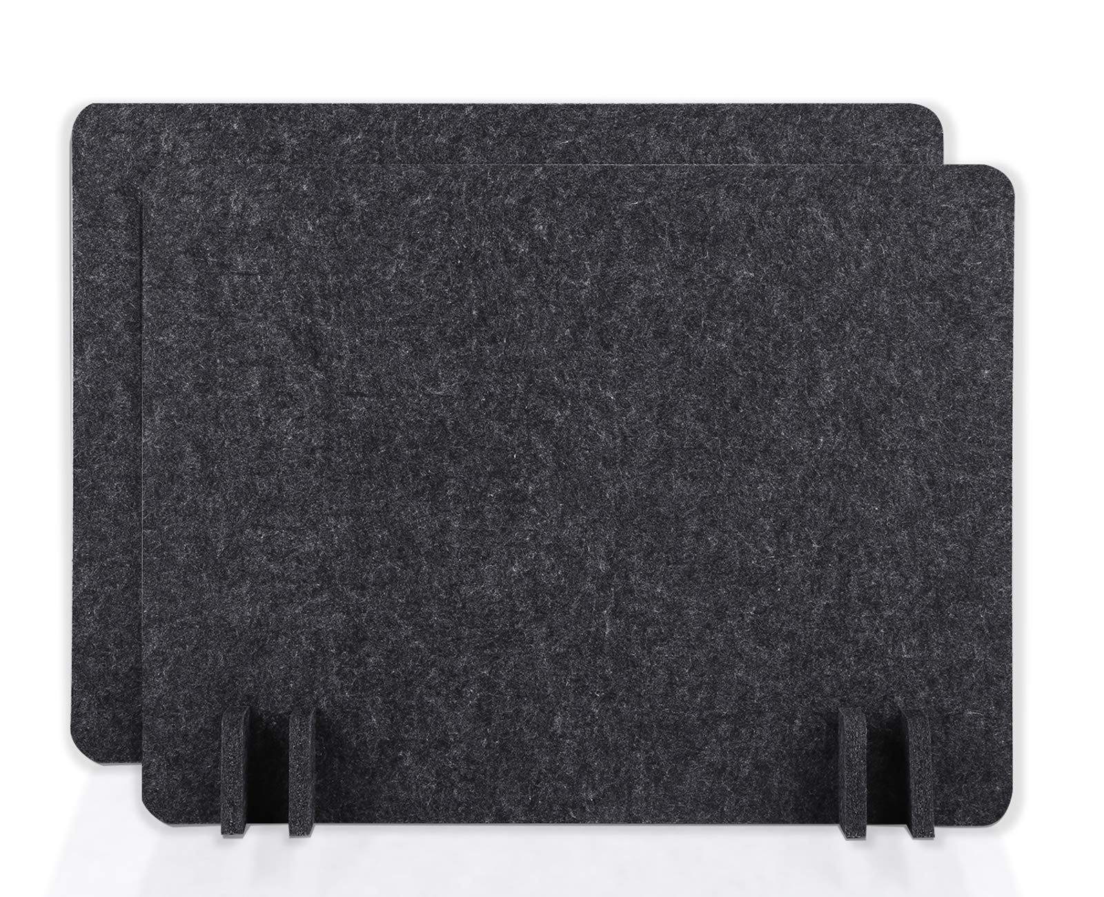 BUBOS Acoustic Desk Divider,Lightweight Desk Mounted Privacy Panel,Sound Absorbing Cubicle Desk Dividers, Acoustic Partitions,Can Reduce Noise and Visual Distractions(21x 16inch (2Pack, Sesame Black)