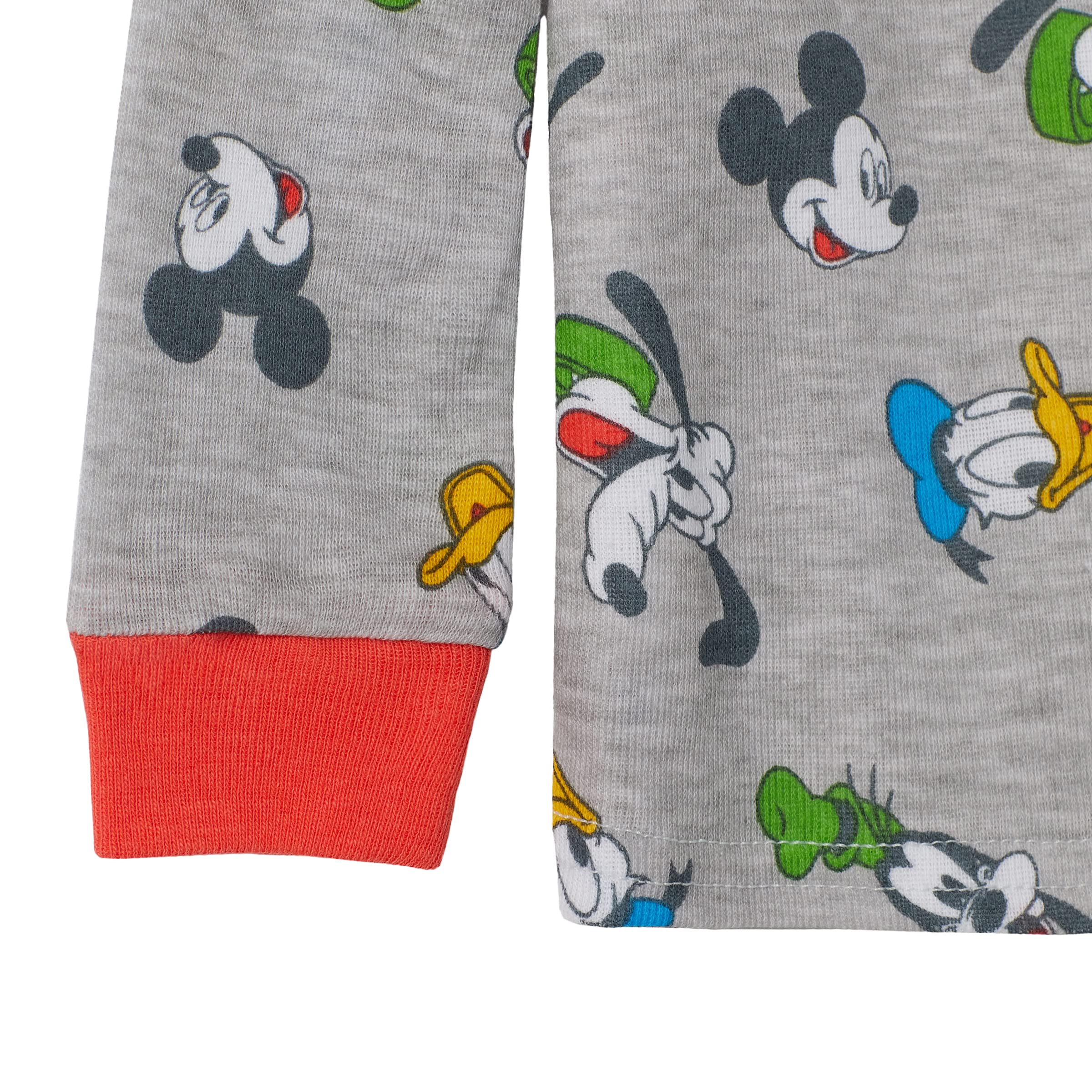 Disney Baby Boys' Mickey Mouse 4-Piece Snug Fit Cotton Pajamas (as1, age, 24_months, Hello There)