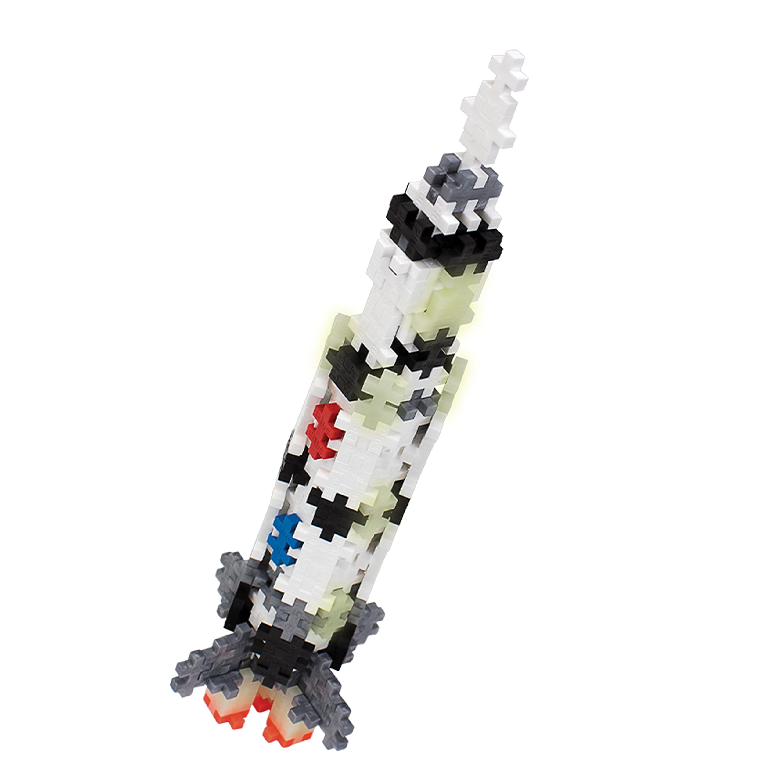 PLUS PLUS – Mini Maker Tube – Saturn V Rocket, Apollo 11 Space Playset – 240 Piece, Construction Building STEM | STEAM Toy, Interlocking Mini Puzzle Blocks for Kids