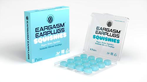 Eargasm Squishies - Moldable Silicone Earplugs for Sleep - Noise Reduction - Noise Cancelling