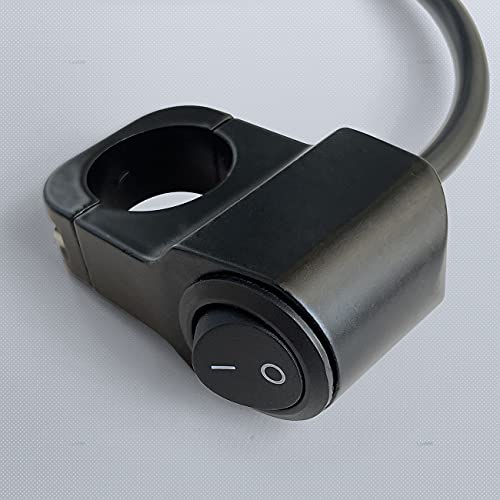 Motorcycle Handlebar Switch Waterproof ATV Handlebar Light Switch Aluminum Alloy Toggle Switch for Motorcycle Bike ATV UTV Scooters Fits 7/8"(22MM) Handlebars 2 Pieces