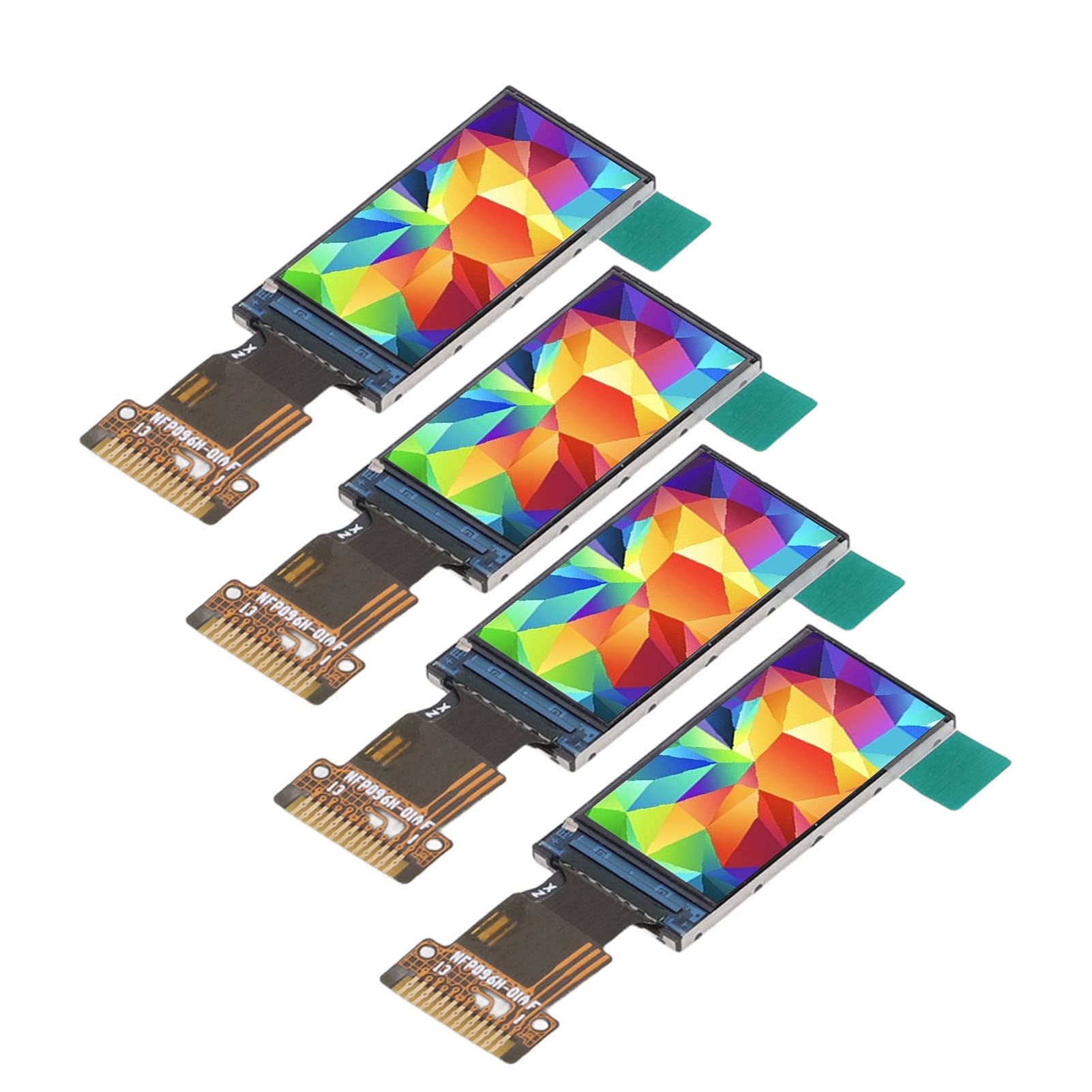 Display Screen, 0.96in TFT Screen 4PCS No Radiation Quick Response with SPI Interface for STM32 Controller Board