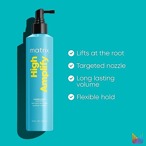 Matrix High Amplify Wonder Booster Root Lifter Spray | Provides Extreme Lift & Volume | For Fine Hair | Flexible Hold | Salon Hair Styling | Packaging May Vary | 8.5 Fl. Oz. | Vegan