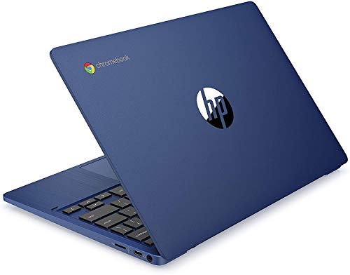 HP Chromebook 11-inch Laptop - MediaTek - MT8183-4 GB RAM - 32 GB eMMC Storage - 11.6-inch HD Display - with Chrome OS - (11a-na0030nr, 2020 Model, Indigo Blue) (Renewed)