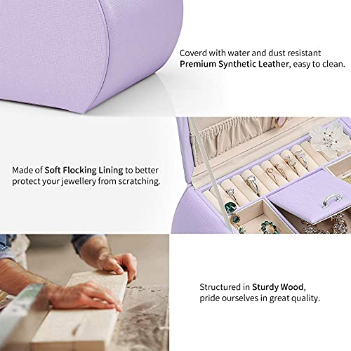 Vlando Princess Style Jewelry Box from Netherlands Design Team, Fabulous Girls Gift (Lavender)