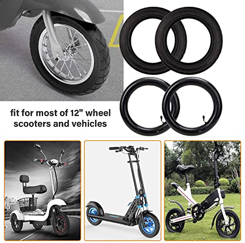 Heavy Duty 12.5x2.25 (12-1/2 x2-1/4) Tire & Inner Tube Set with Angled Valve Stem for Electric Scooters Razor Pocket Mod, Currie, Schwinn, GT, IZIP, eZip 2 Sets