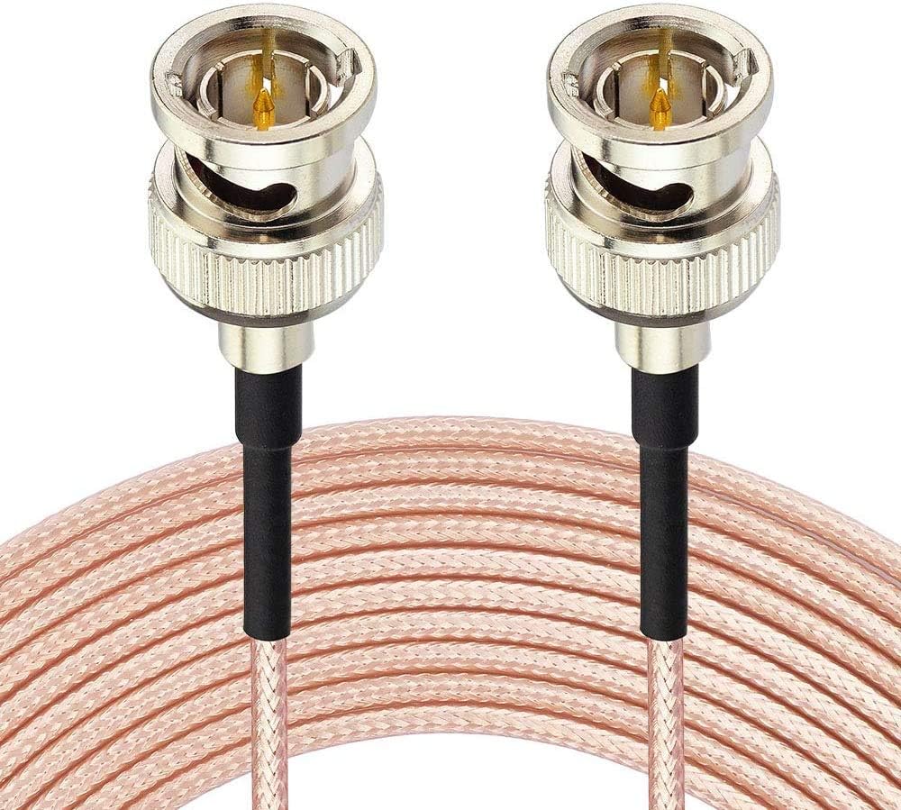 Superbat 3G HD SDI Cable BNC Cable 1ft 30cm 75 ohm for Cameras BMCC Video Equipment Supports HD-SDI 3G-SDI 4K 8K SDI Video Cable (Straight,2Pcs)