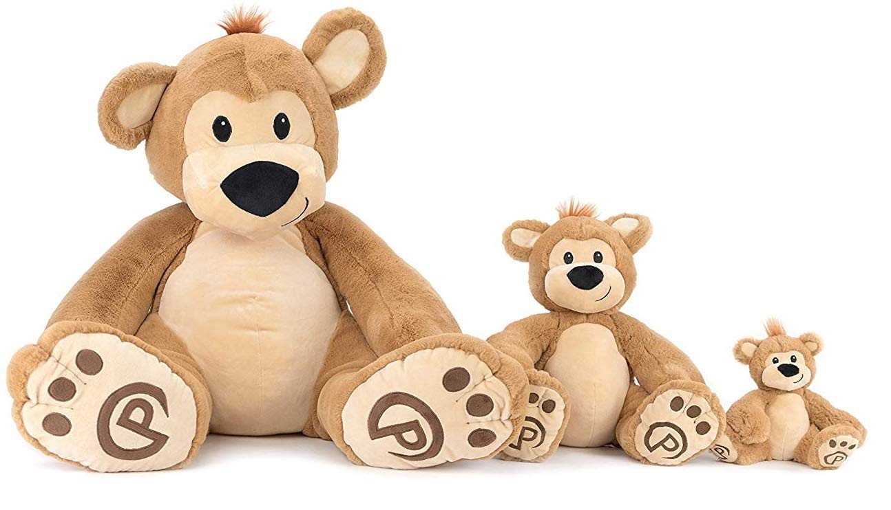 Plushible Pawley The Teddy Bear Stuffed Animal - Plush Stuffed Animal with Embroidered Details - Soft & Snuggly Stuffed Animals for Babies Toddlers & Kids - 10" Plush Teddy Bear - Stuffed Bear Plush