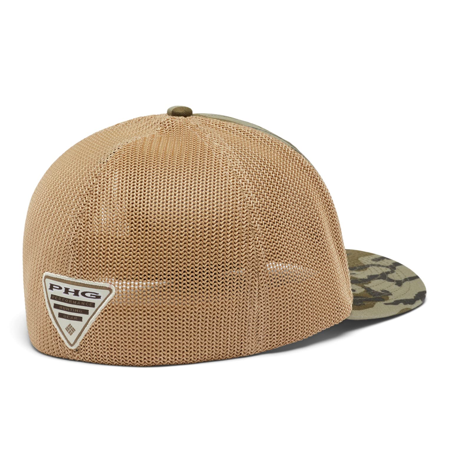 Columbia Unisex PHG Camo Mesh Ball Cap - High, Bottomland/Game Flag, Large/X-Large