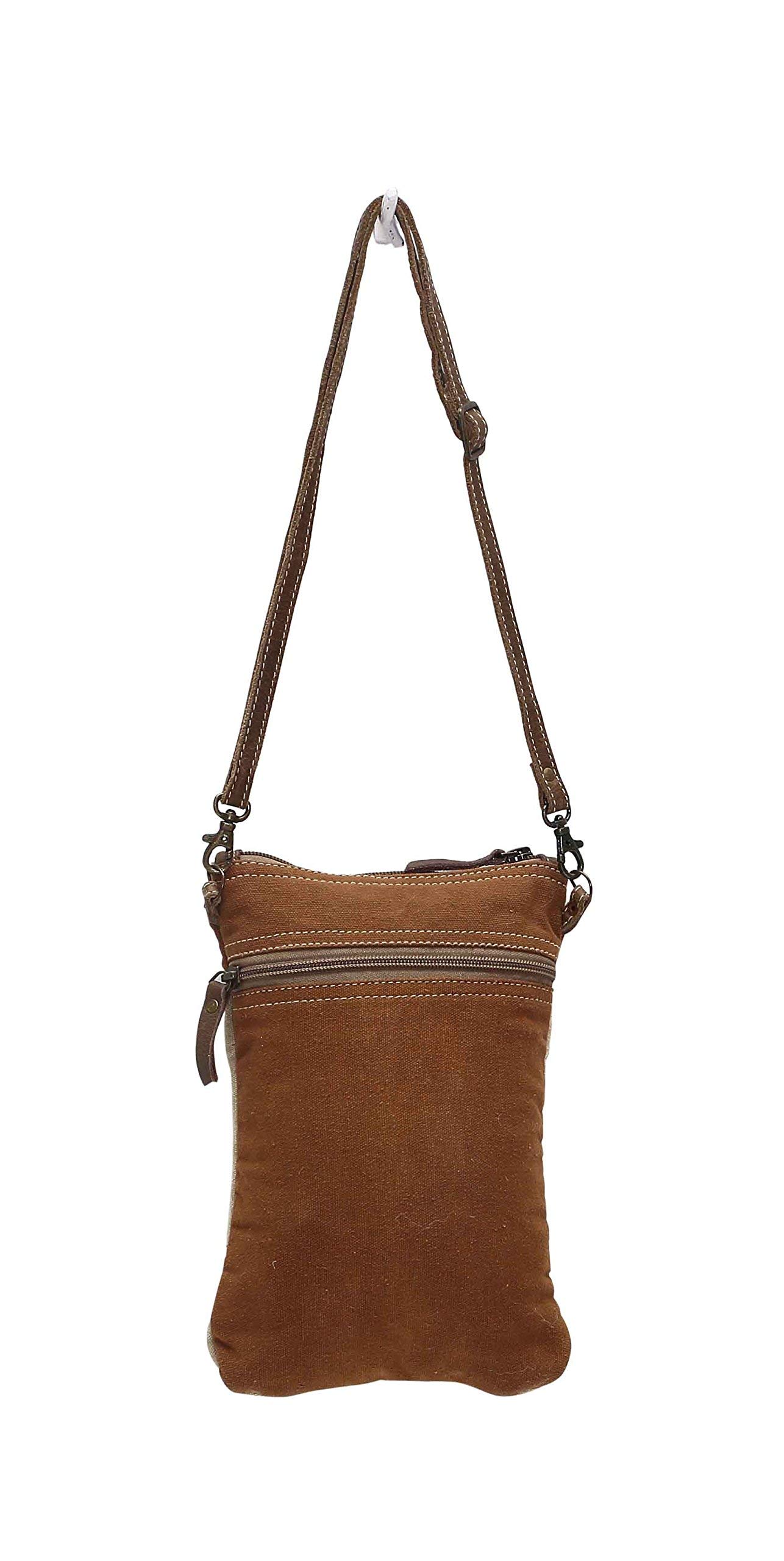 Myra Bags Sailing Anchor Upcycled Canvas Crossbody Bag S-1040