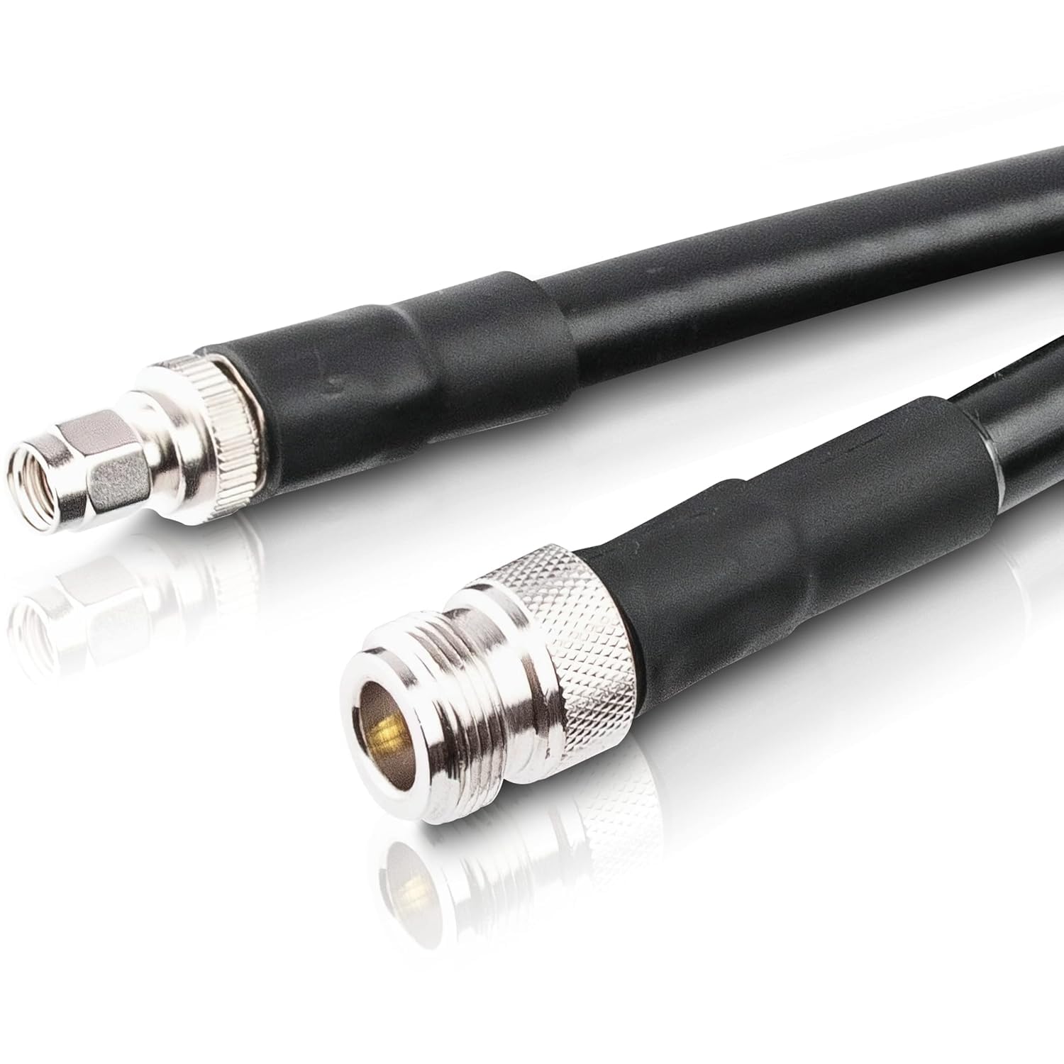 RAIGEN-400 N Type Female to RP-SMA Male - Helium Miner Cable 10ft Low Loss Extension for LoRa Antenna HNT Hotspot Nebra RAK Bobcat Syncrob Sensecap WiFi 4G LTE 10-100ft (10ft N-Female to SMA-Male)