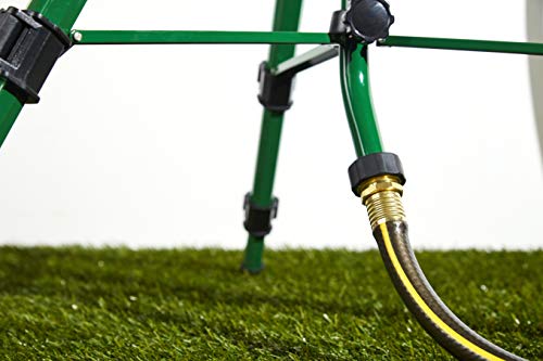 Orbit 58308Z Brass Impact Sprinkler on Tripod Base, Green