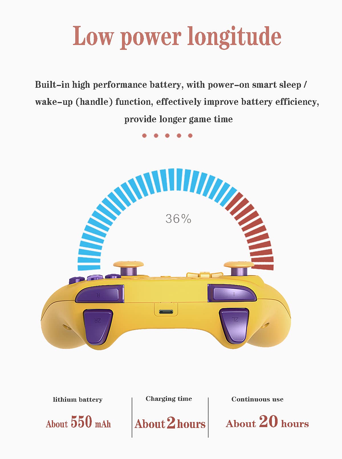 PXN 9607X Wireless Switch Controller,switch Pro Controller Gamepad Joystick Support NFC/Amibo/Turbo Screenshot/Gyrox Axis and Dual Vibration,Switch controller for N-Switch/Lite/OLED (Yellow)