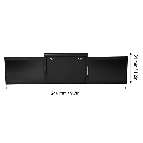 Dual Screen Laptop 13.3 Inch IPS Dual Extender Screen Full View Home Portable Green HDR Technology (X50-A US Plug)