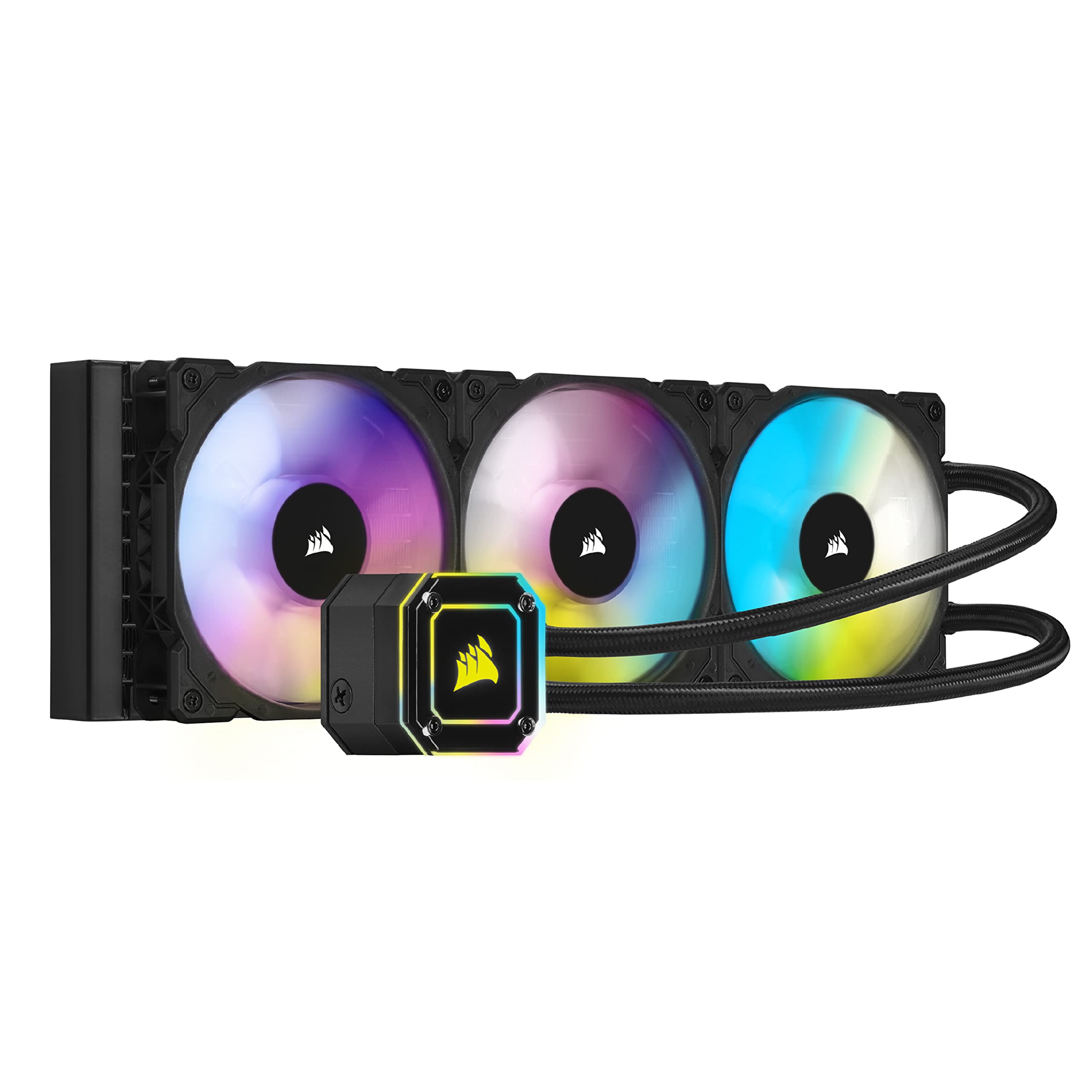 Corsair iCUE H150i Elite Capellix Liquid CPU Cooler, RGB Pump + Fans, 360mm for Radiator