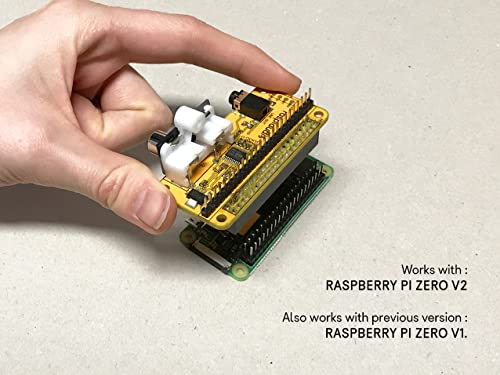 RASPIAUDIO Audio DAC Hat Sound Card (Audio+V2) for Raspberry PI5 All Models Pi4 /Pi Zero / Pi3 / Pi3B / Pi3B+ / Better Quality Than USB