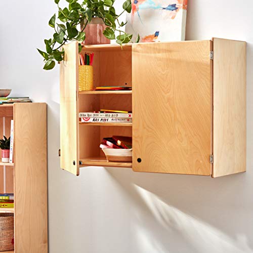 Jonti-Craft Lockable Wall Cabinet,Yellow
