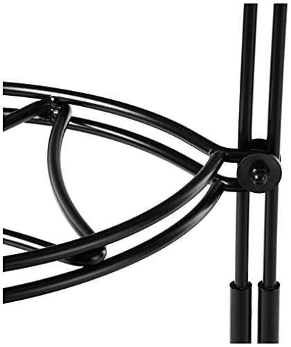 Lodge 6-Tier, Kitchen and Pantry Cast Iron Cookware Storage Organizing Tower, Steel Construction, Matte Black