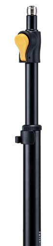 Hercules MS201B Grip H Base Microphone Stand W/EZ Mic Clip, Black