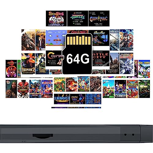 Nostalgia Stick Game - Wireless Retro Stick Game Console, Dual 2.4G Wireless Controllers Built-in 10000+ Games,Plug & Play Video Game Stick,4K HDMI Output (M8 64g)