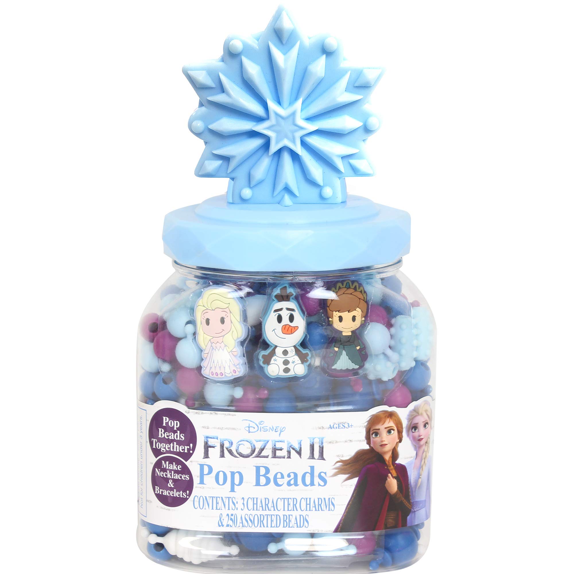 Tara Toys Frozen 2 Enchanting Magic Jewelry & Bead Maker Playset - Kids' Ultimate Jewelry Crafting Kit - Design with Elsa Charms, Snap Beads & More - Artistic Holiday Gift for Kids Age 3+