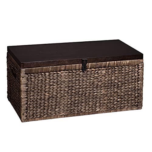 SEI Furniture Storage Trunk, Blackwashed, Espresso