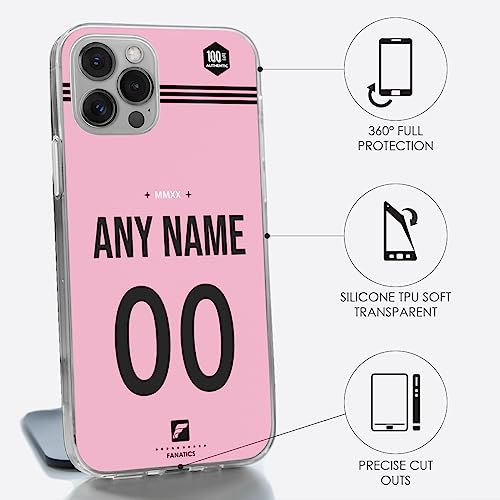Football Phone Case Miami USA Customize Your Name and Number Silicone Transparent - Compatible iPhone and Samsung (iPhone XR)