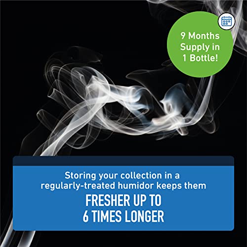 Humidor Solution, Propylene Glycol for cigar humidifiers, 2 Pack 16oz Humidor Accessories by Essential Values…