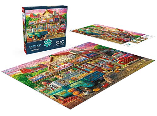 Buffalo Games - Country Store - 500 Piece Jigsaw Puzzle Multicolor, 21.25"L X 15"W