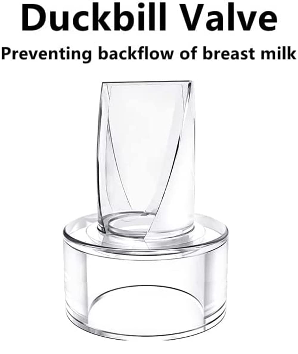 Duckbill Valve and Silicone Diaphragm, Suitable for S9/S12, Wearable Breast Pump General Duckbill Valve and Silicone Diaphragm Accessories (6 Piece Set)