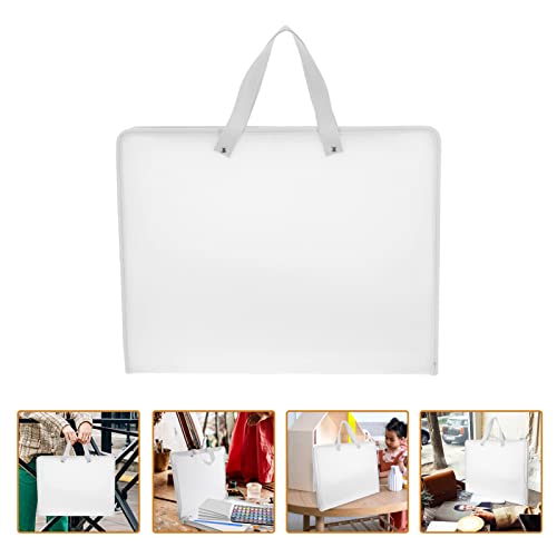 HAPINARY with Bulletin and Paper Tool Drawing Organization File Poster Pouch Holder Pictorial Exam Portfolio Test Supplies Art for Document Boards Bags Transparent Folder Student Accordion