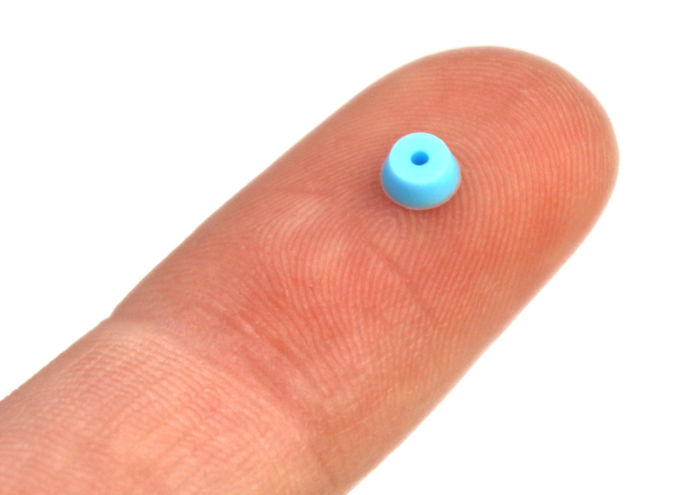 Teak Tuning Bubble Bushings Pro Duro Series in Light Blue - Loose (61A) - Custom Molded Fingerboard Tuning