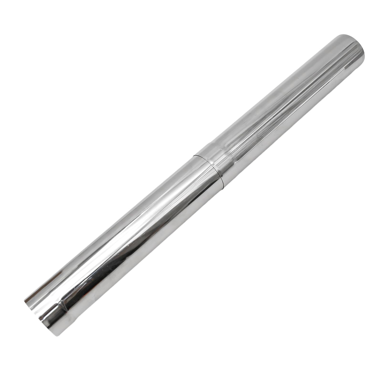 Hoypeyfiy 2.36'' Stove Pipe, 2PCS Lengthen Straight Chimney, Stainless Steel Flue for Stove Exhaust