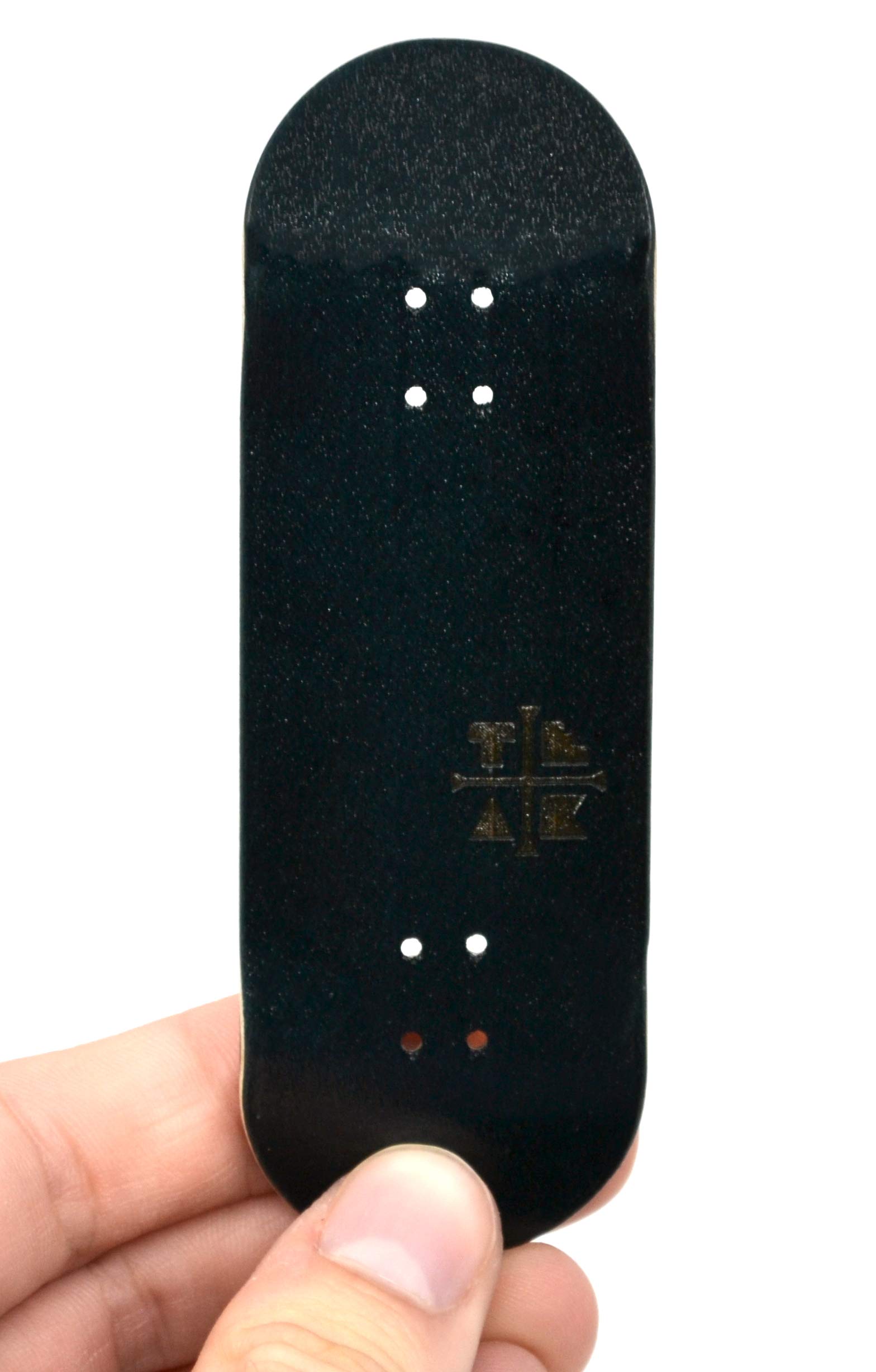 Teak Tuning Prolific Wooden Fingerboard Deck, Black Mamba - 34mm x 97mm - Handmade, Pro Shape & Size - Five Plies Wood Veneer - Includes Prolific Foam Tape