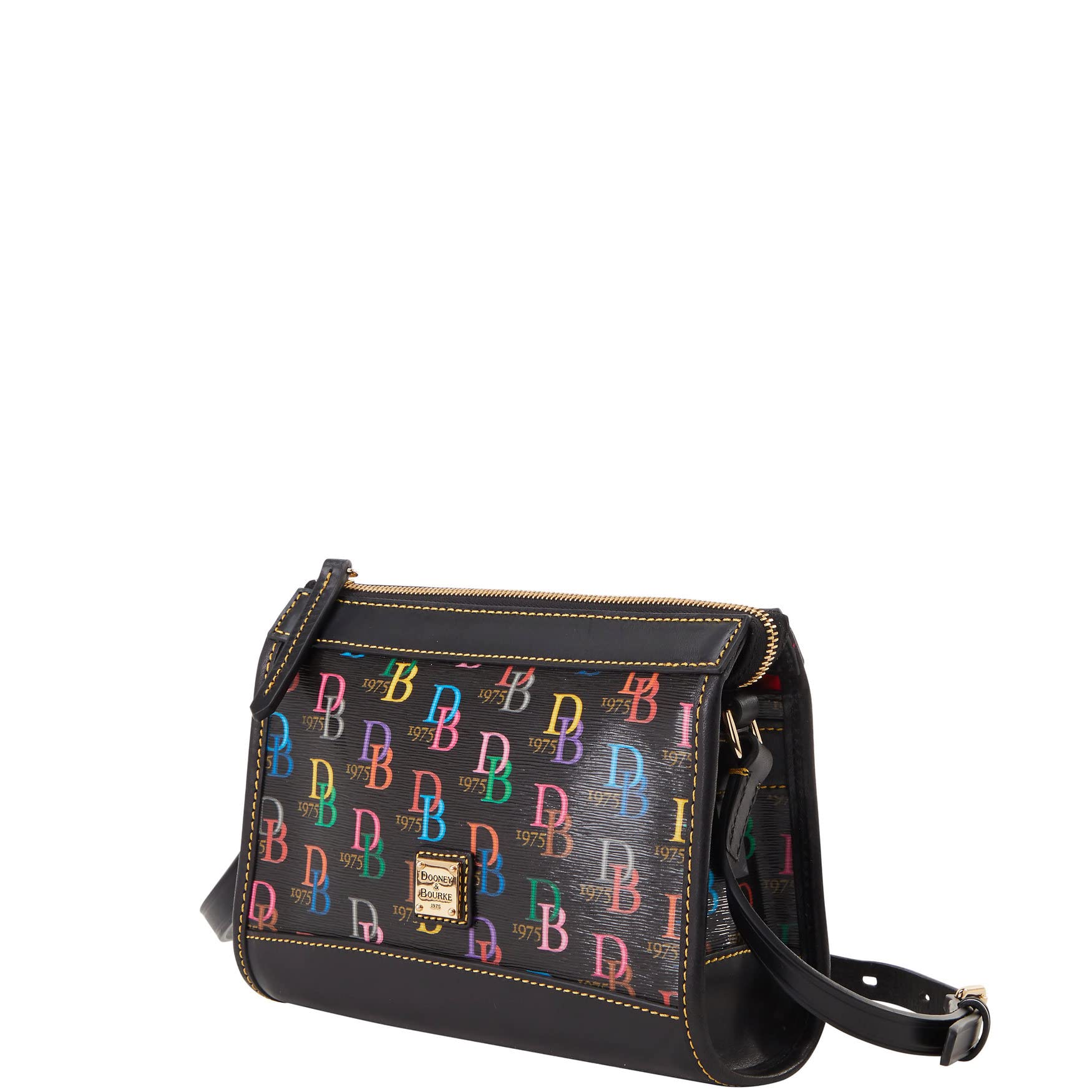 Dooney & Bourke Handbag, Db75 Multi Zip Crossbody - Black