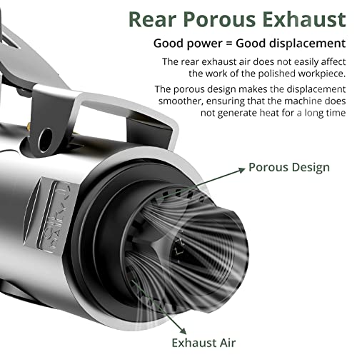 EYPINS Air Right Angle Die Grinder 1/4" 90 Degree Heavy Duty 20,000 RPM Compressed Sander Polisher Tool for Contour Grinding, Polishing, Milling