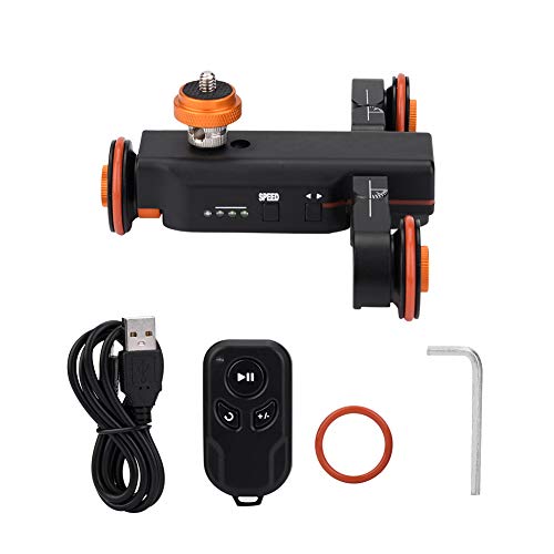 Camera Slider Dolly, Portable Versatile Motorized Camera Car Dolly for DSLR Camera Action Camera Cellphone, Professional Video Stabilizers Camera Cine Dollies