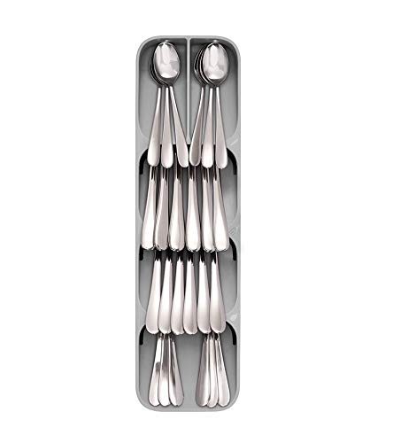 Compact Cutlery Silverware Organizer Kitchen Drawer Tray, Small, Nude Color