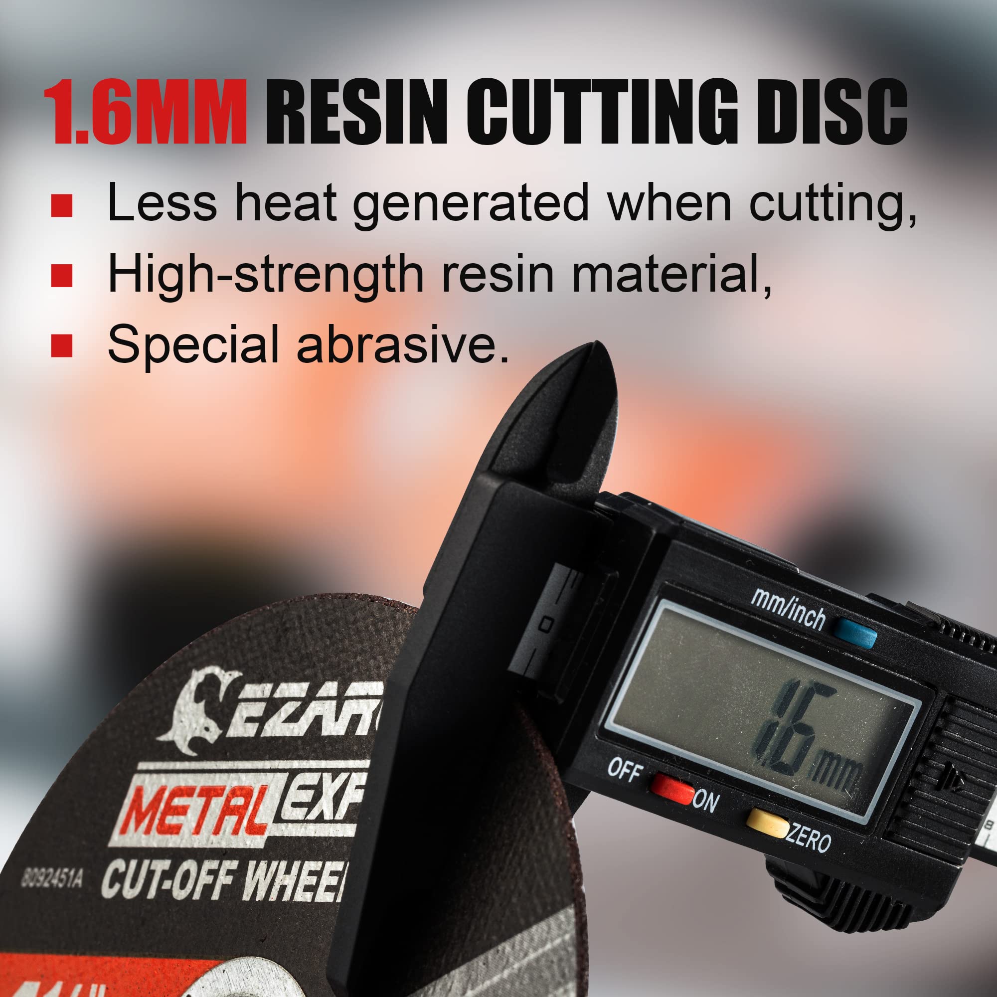 EZARC Cut Off Wheels 25 Pack, 3β x 1/16β x 3/8β Cutting Wheel, Metal & Stainless Steel Cutting Disc for Die Grinder