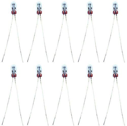 CEC Industries #8111 Bulbs, 14 V, 0.91 W, Wire Terminal Base, T-1 shape (Box of 10)