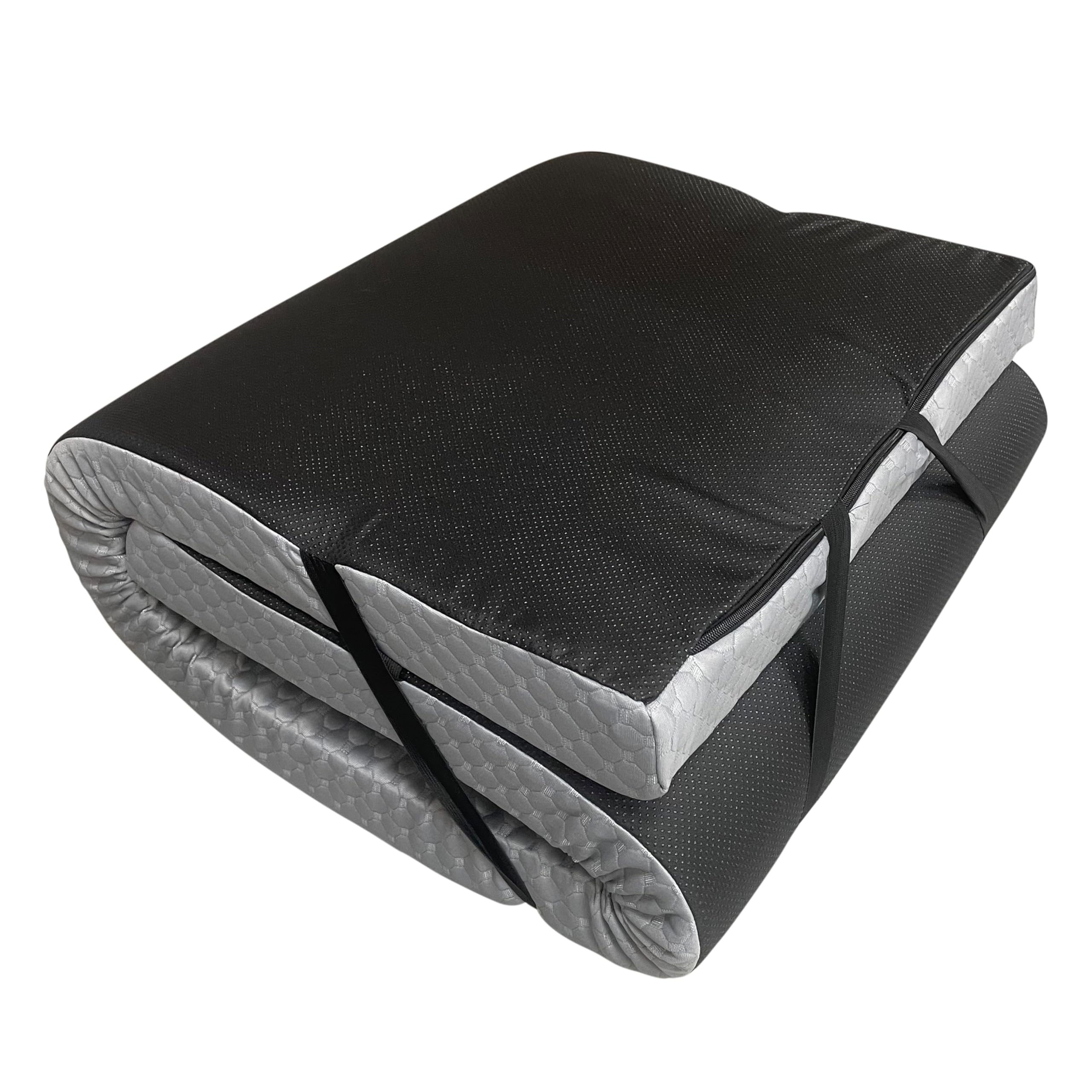 ENDELLE Lash Bed Topper,2.7in Thick Foam Pad with Removable Cover,Non-Slip Bottom.Small Single Floor Bed,Camping Mattress,Guest Bed