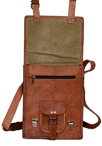 Komal's Passion Leather 11 Inch Sturdy Leather satcel Ipad Messenger Bag for Men and Women