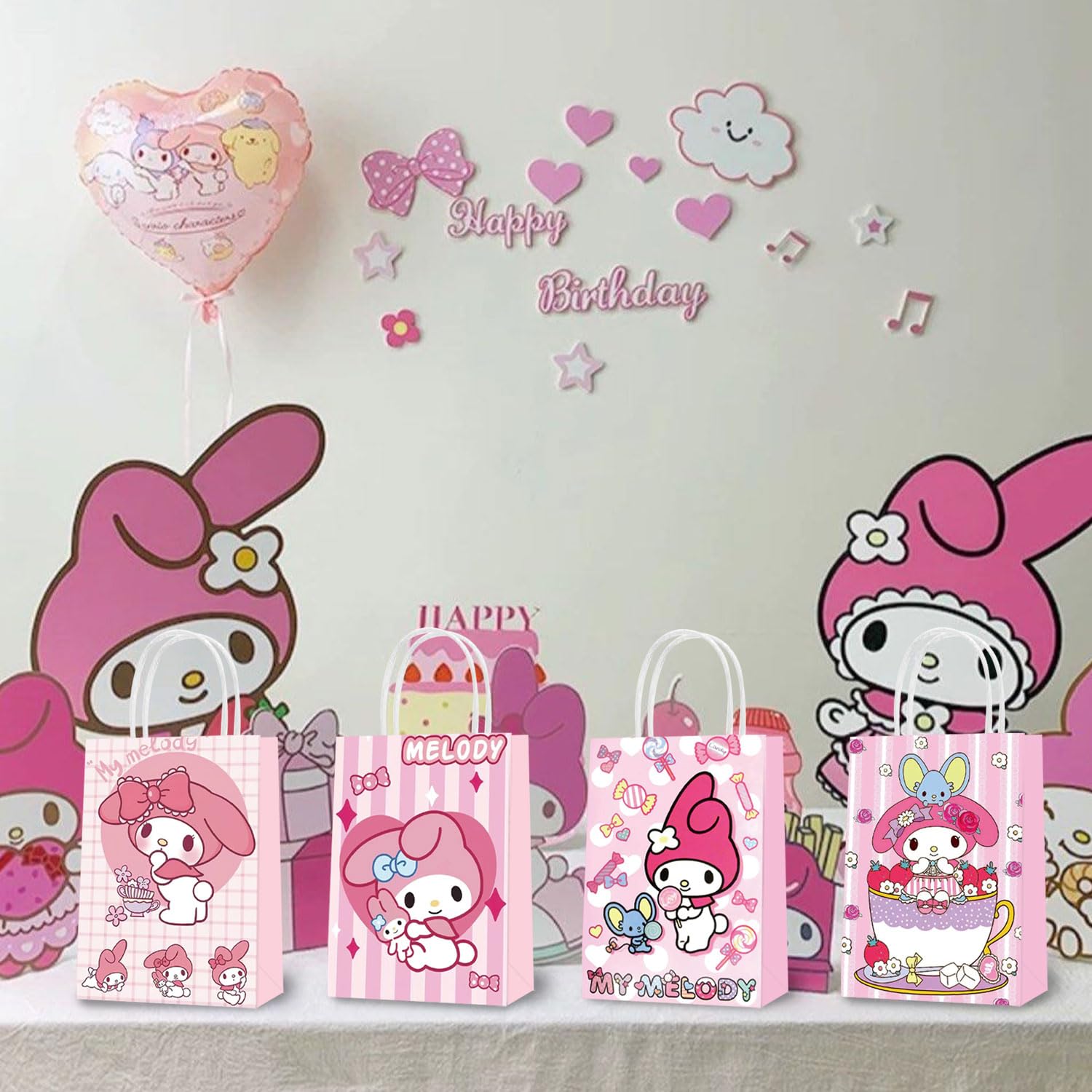 Generic 16 Pcs π π π π²πΉπΌπ±π Party Bags,Party Favor Bags,π π²πΉπΌπ±π Theme Birthday Party Decorations, Goody Bags Candy Gift Bags for Adults Boy Girls Birthday Party, pink