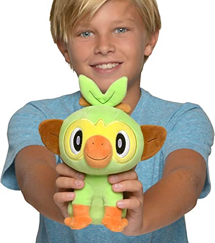 Pokemon 8" Grookey Plush Officially Licensed - Sword and Shield Starter Figure - Authentic Soft Stuffed Animal Toy - Valentine's Day & Easter Basket Stuffer Gift for Kids, Boys, Girls - 2+