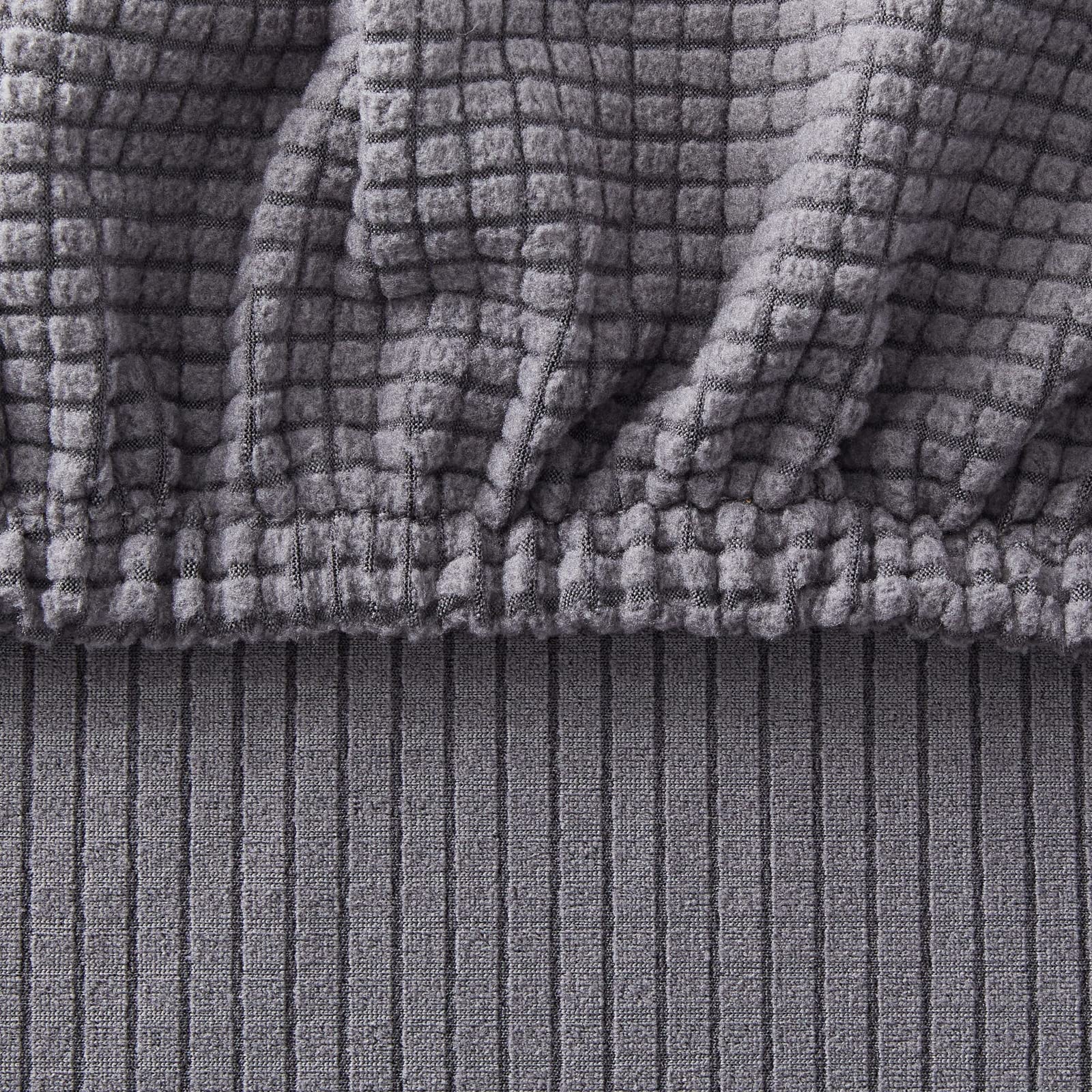 Juvale 2 Pack Stretch Outdoor Cushion Covers for Patio Furniture and Sofas, Reversible (Medium, Grey)