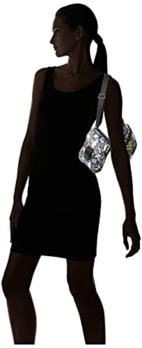 Vera Bradley Women's Recycled Lighten Up Reactive Convertible Belt Bag Sling Crossbody Bag, Plaza Medallion, One Size