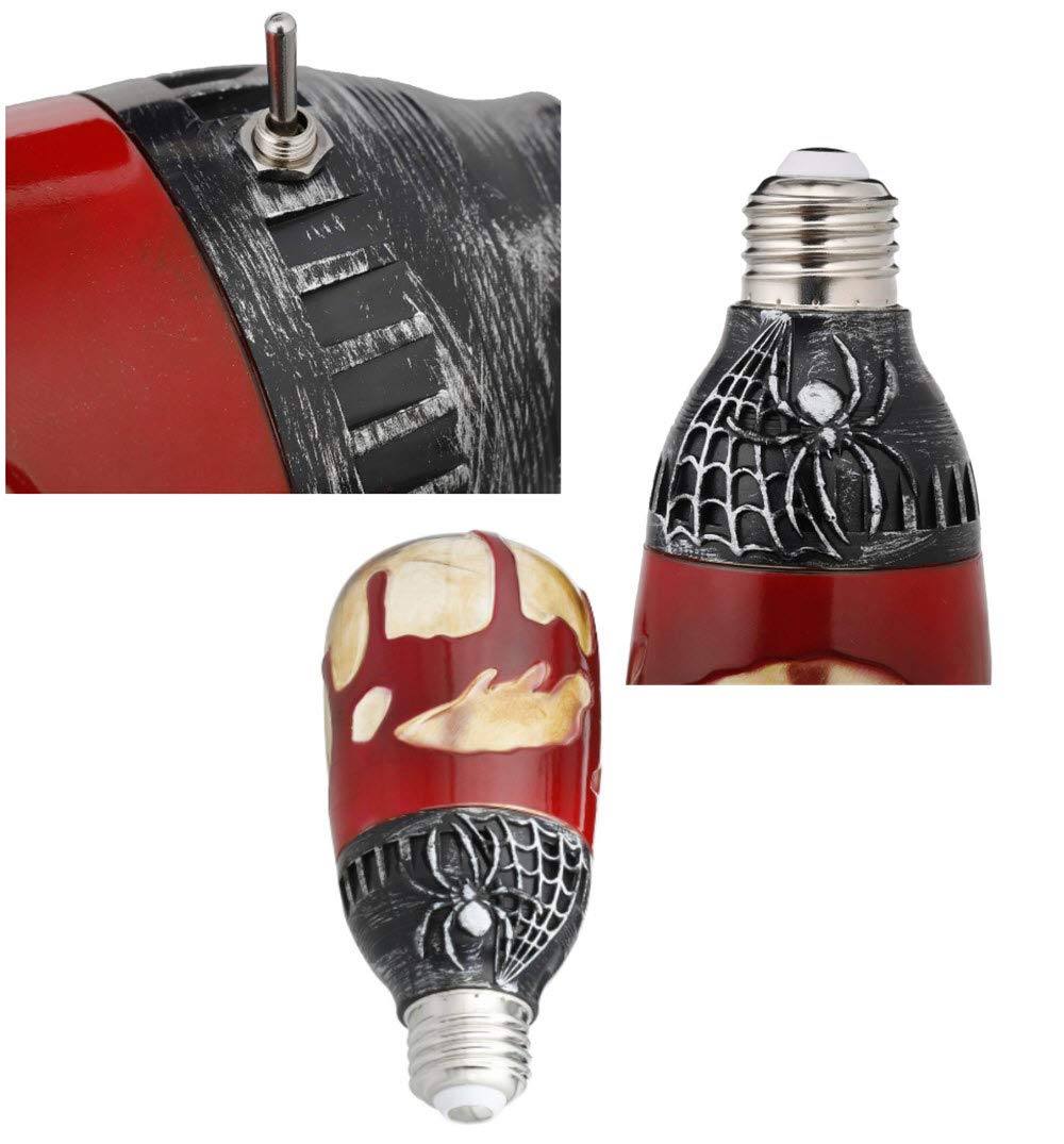 LIGHTSHOW HALLOWEEN Bloody Red Short Circuit Bulb FLICKERING LIGHT EFFECT!